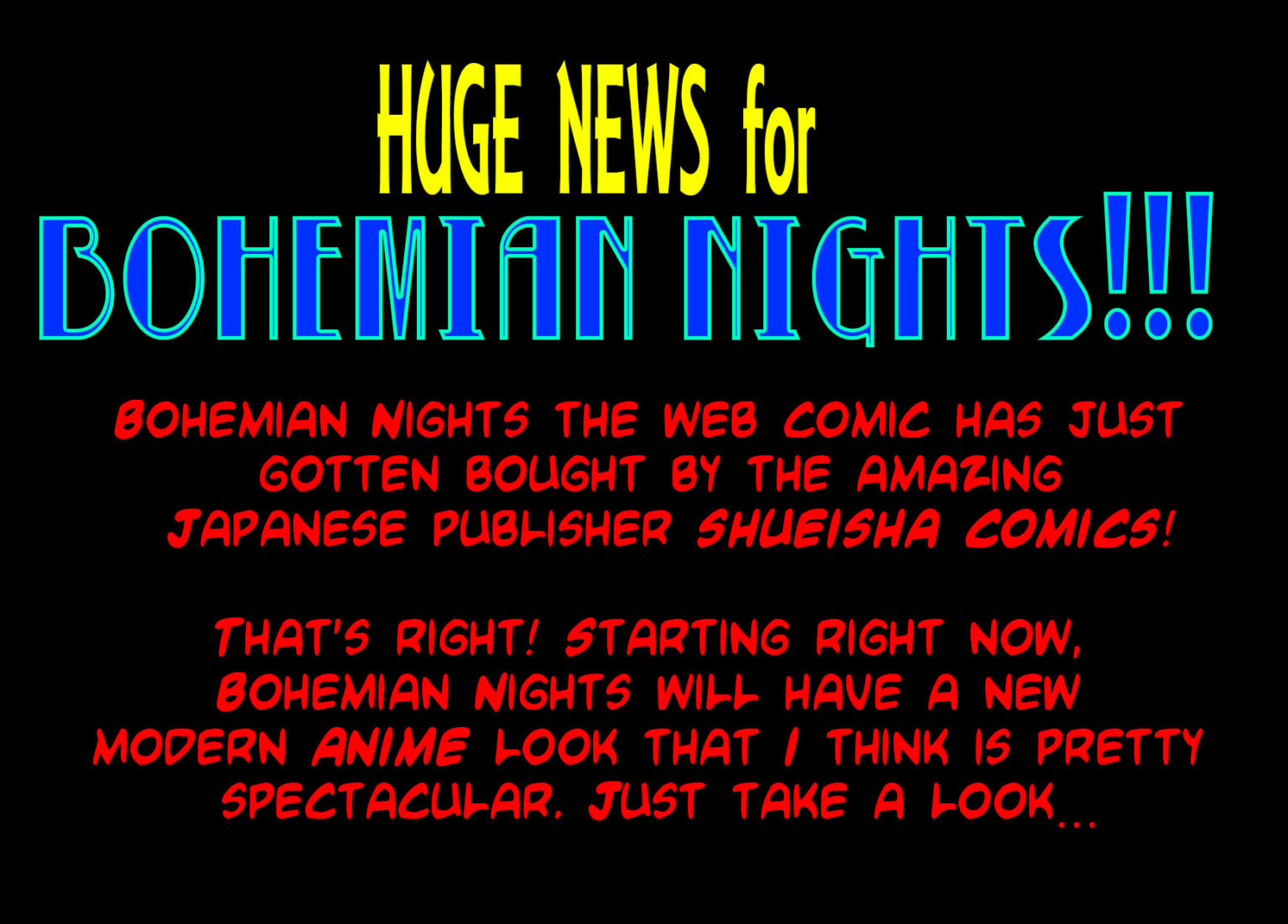 ALL NEW BOHEMIAN NIGHTS! – Bohemian Nights